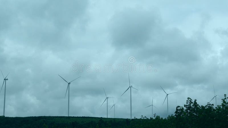 Windmill, Sustainable and Green Energy for Process, Icons and ...