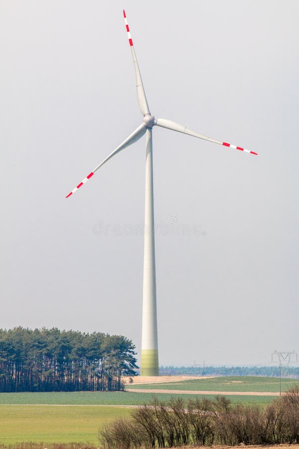 Windmill - a Wind Farm Generating Electricity Stock Image - Image of ...