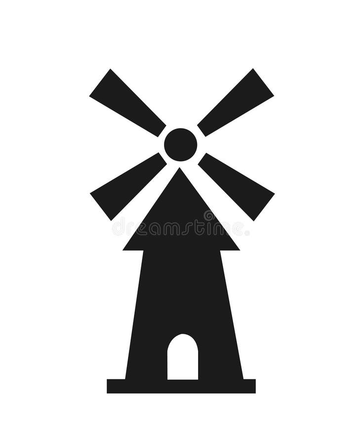 Windmill, Wind Turbine Illustration, Drawing, Engraving, Ink, Line Art ...