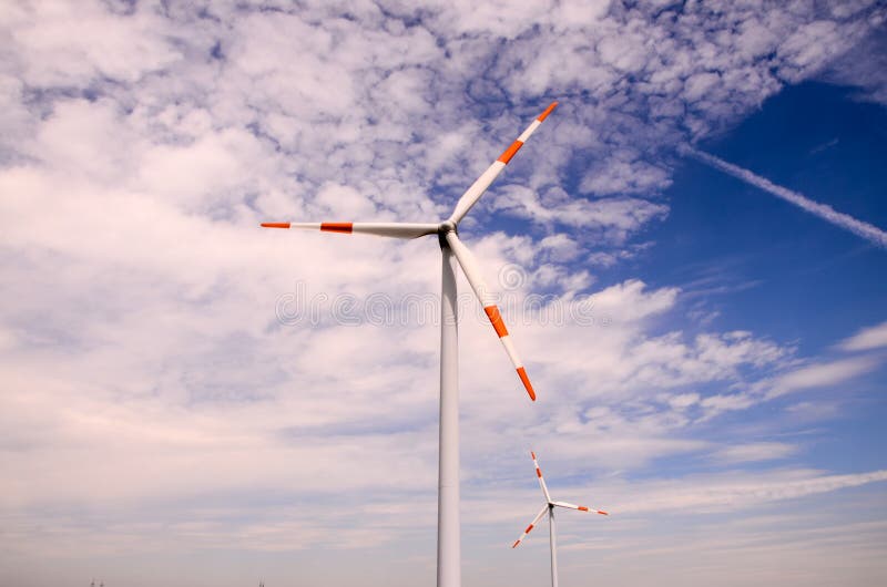 Windmill Wind Turbine stock photo. Image of wind, renewable - 161733054