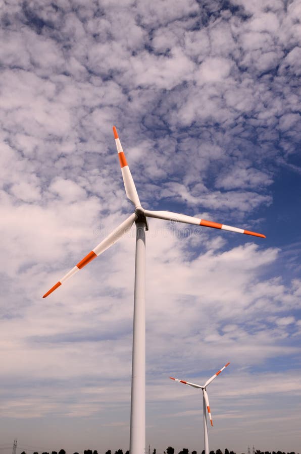 Windmill Wind Turbine stock image. Image of energy, environmental ...