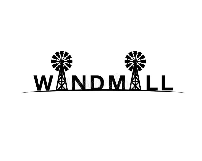 Windmill Wordmark Stock Illustrations – 2 Windmill Wordmark Stock ...