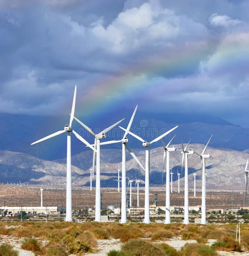 Windmill farm stock photo. Image of generated, environment - 16458780