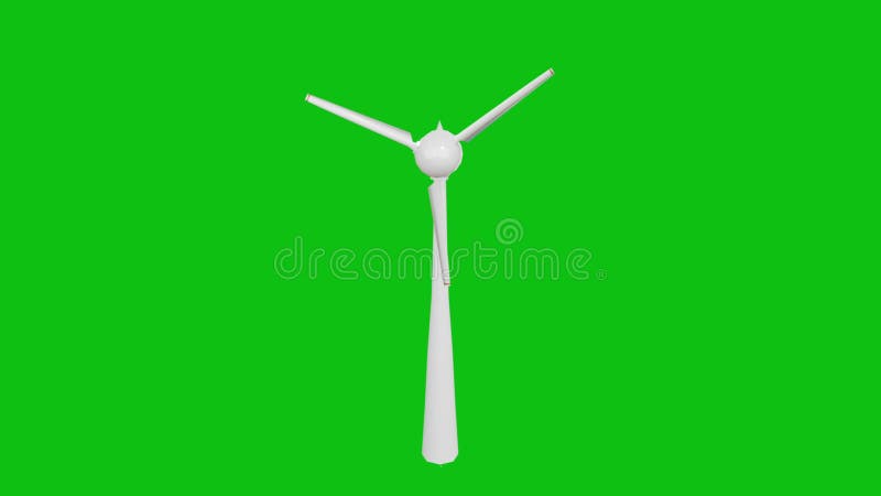 Windmills 3D, Realistic CGI MS Ecological Windmills on Green Screen ...