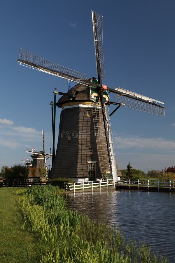 Windmills on Dutch Countryside Stock Photo - Image of outside, ecology ...