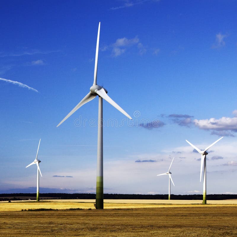Windmills stock image. Image of resources, green, windpower - 23161789
