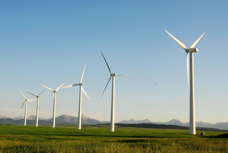 Wattle Point Wind Farm stock photo. Image of scenery, energy - 607560
