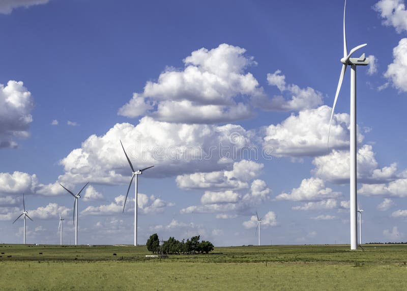 Windmills or Wind Generators Stock Photo - Image of mill, electricity ...