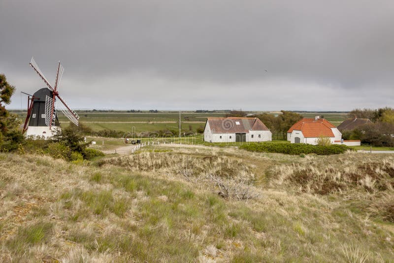 Windmolen Op Het Mando-eiland - Denemarken Stock Foto - Image of ...