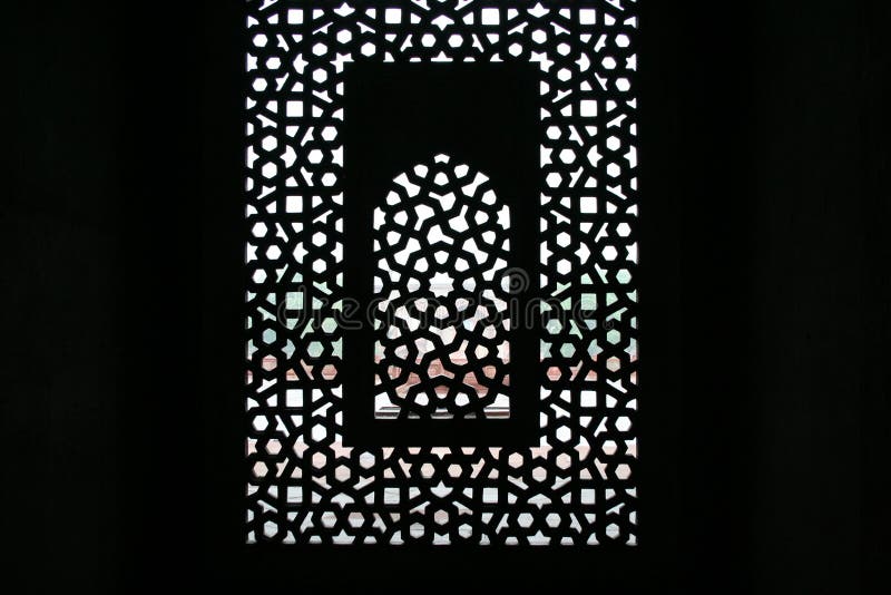 Ornate Indian Window Screen Stock Image - Image of architecture, window ...