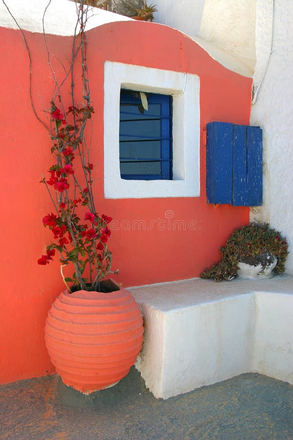 Greek window stock photo. Image of mediterranean, blue - 5704092