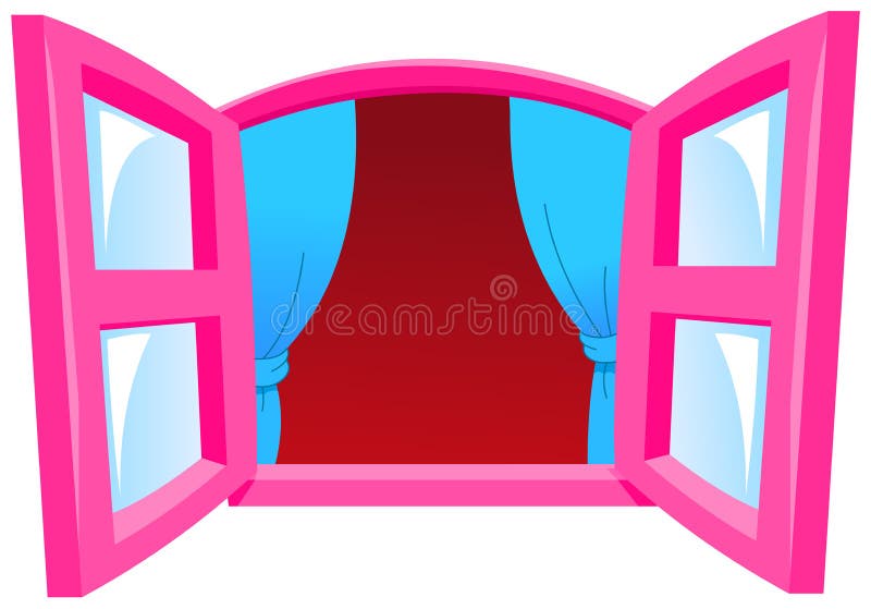 Open Window Vector Clipart