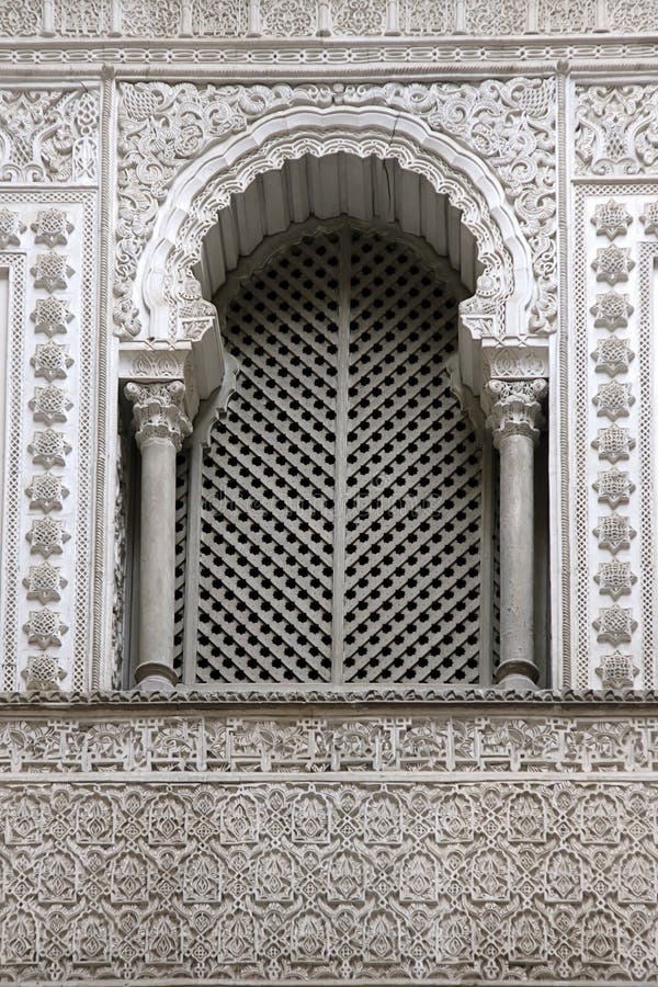 Moorish window stock image. Image of carving, building - 21527773