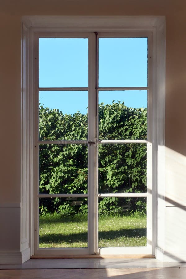 Open Window View Onto a Country Stock Photo - Image of interior ...