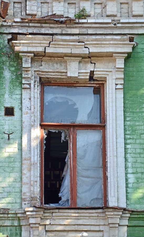 Window of Abandoned Building Stock Photo - Image of architecture ...