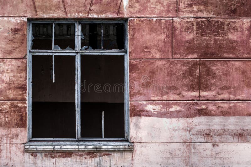 Window of Abandoned Building Stock Image - Image of grunge, pattern ...