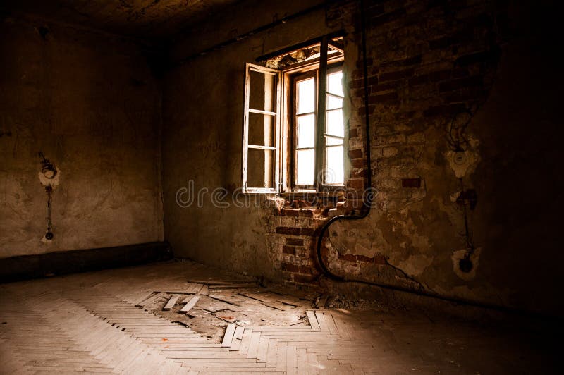 Window in an Abandoned Room Stock Photo - Image of room, wood: 31482092