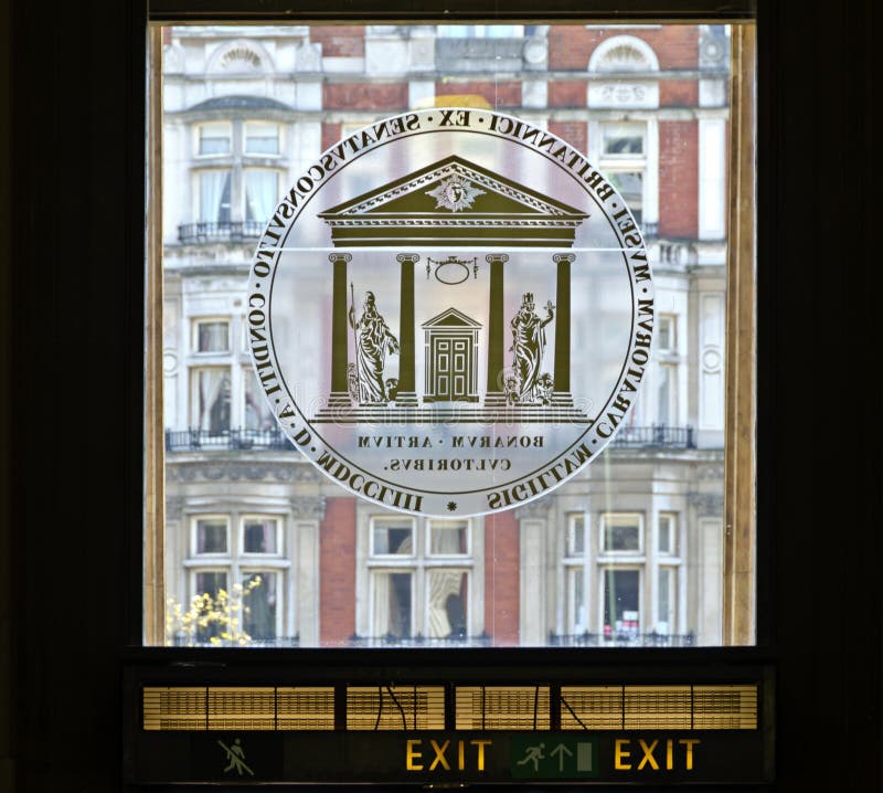 Window Above an Exit from the British Museum, Editorial Photography ...