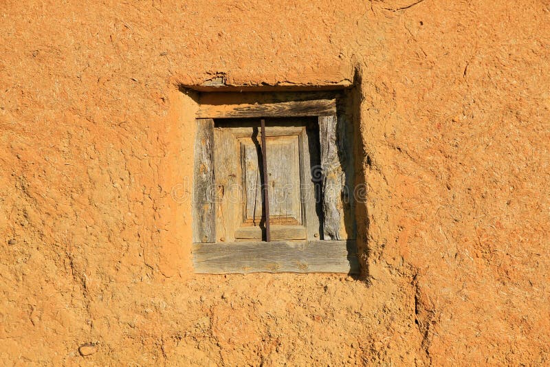 Window in Adobe Wall stock image. Image of ancient, ocher - 55293597