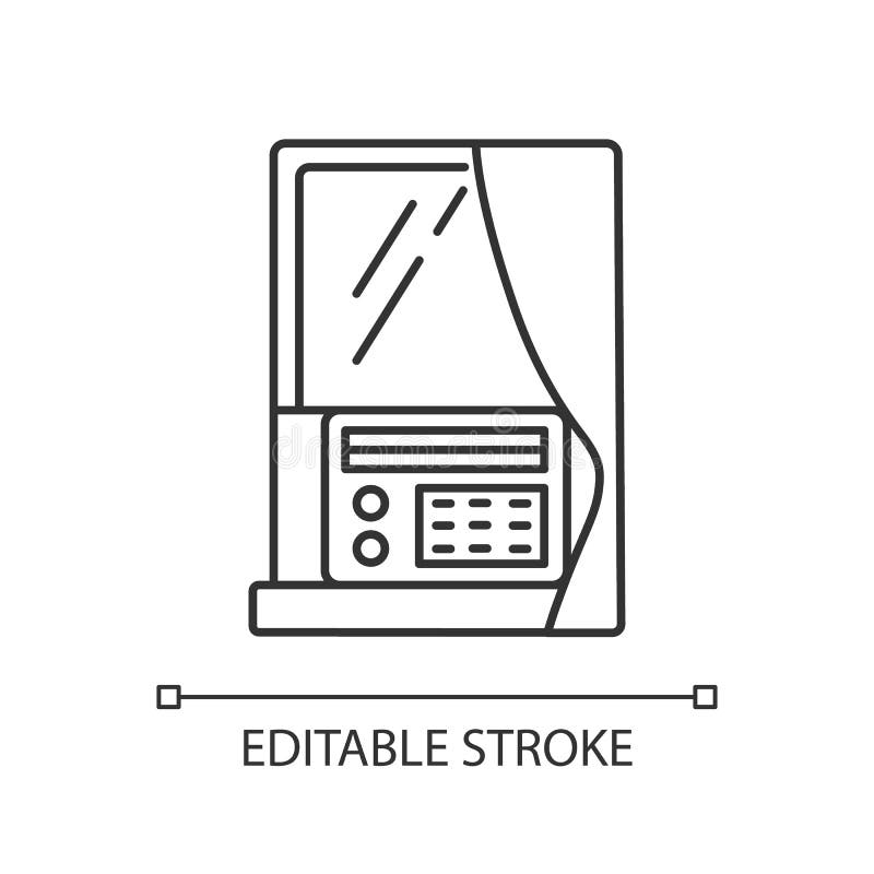 Window Air Conditioner. Vector Image Stock Vector - Illustration of ...