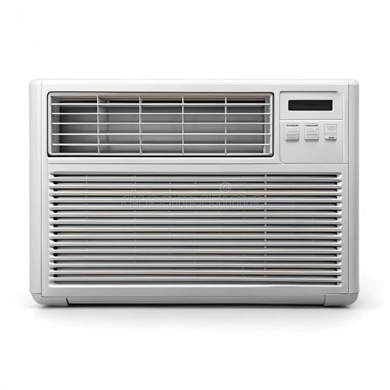 Window Air Conditioner Unit for Efficient Cooling Stock Illustration ...