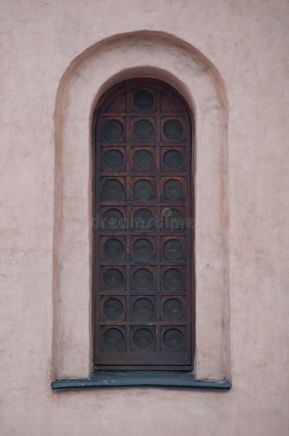 The Window of an Ancient Cathedral. the Architecture of Ancient Stock ...