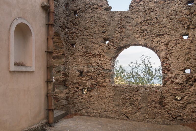 Window of ancient stone stock photo. Image of lake, architecture - 47194582