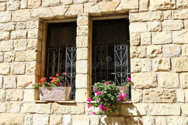 Small Window in a Big City in Israel Stock Image - Image of entry, roof ...