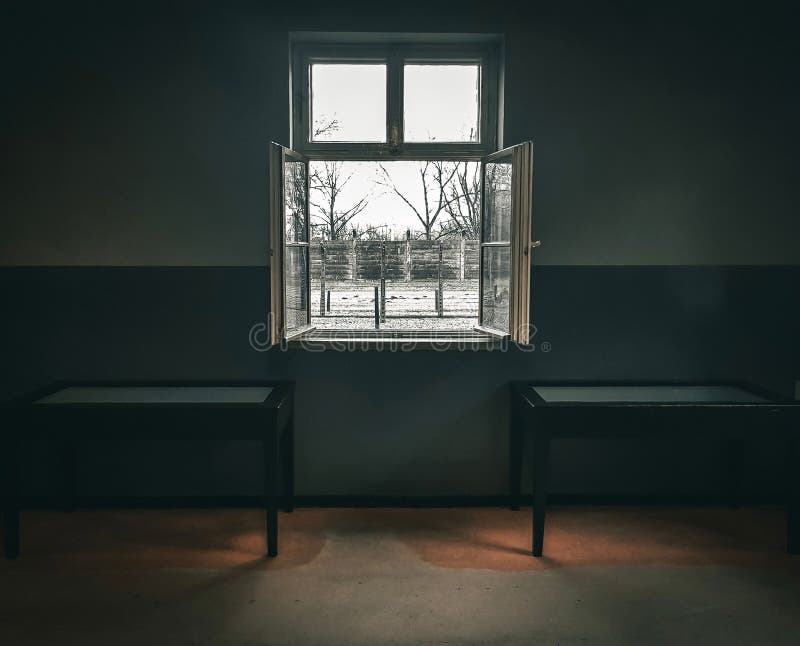 Through the Window in Auschwitz Concentration Camp Editorial ...