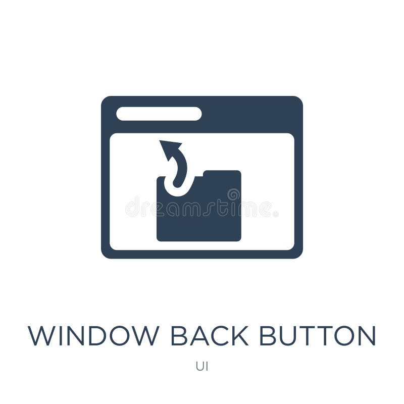 Go Back Button Icon in Trendy Design Style. Go Back Button Icon ...
