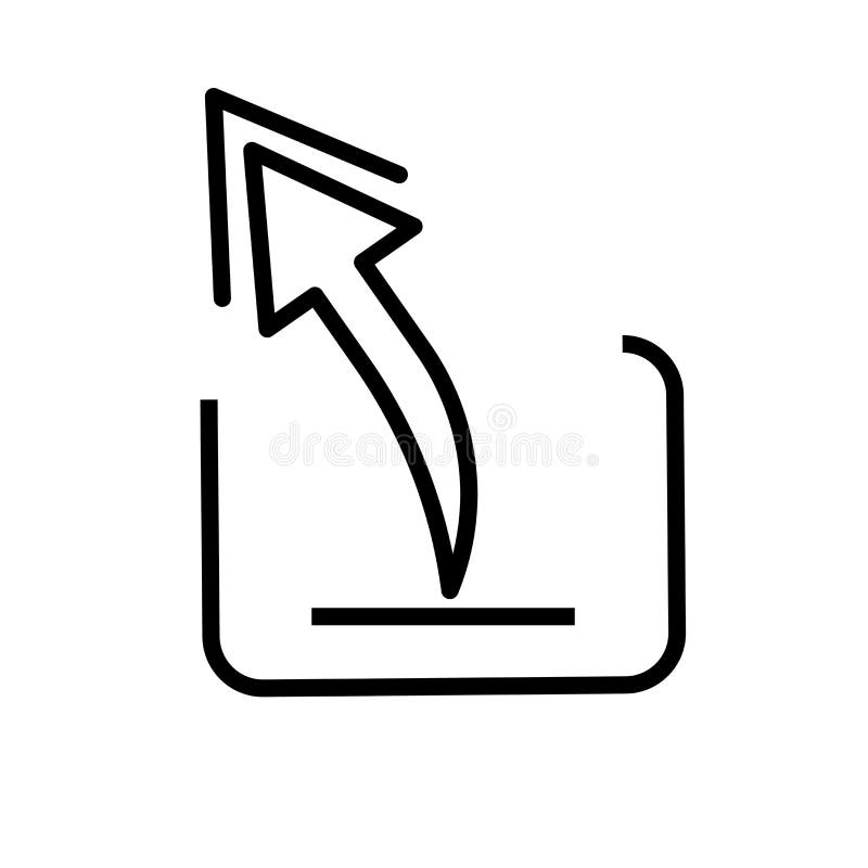 Window Back Button Icon in Trendy Design Style. Window Back Button Icon ...