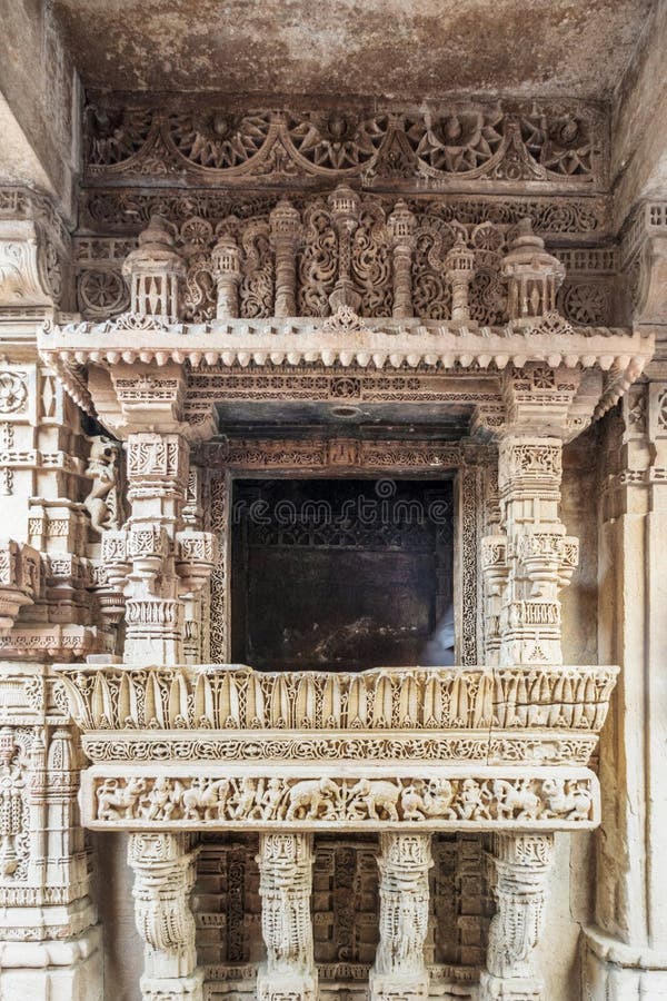 Window Balcony at Adalaj Stepwell Stock Image - Image of travel ...