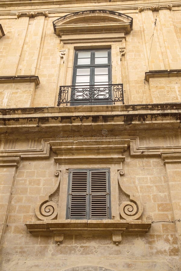 Window balcony in malta stock photo. Image of touristic - 179613626