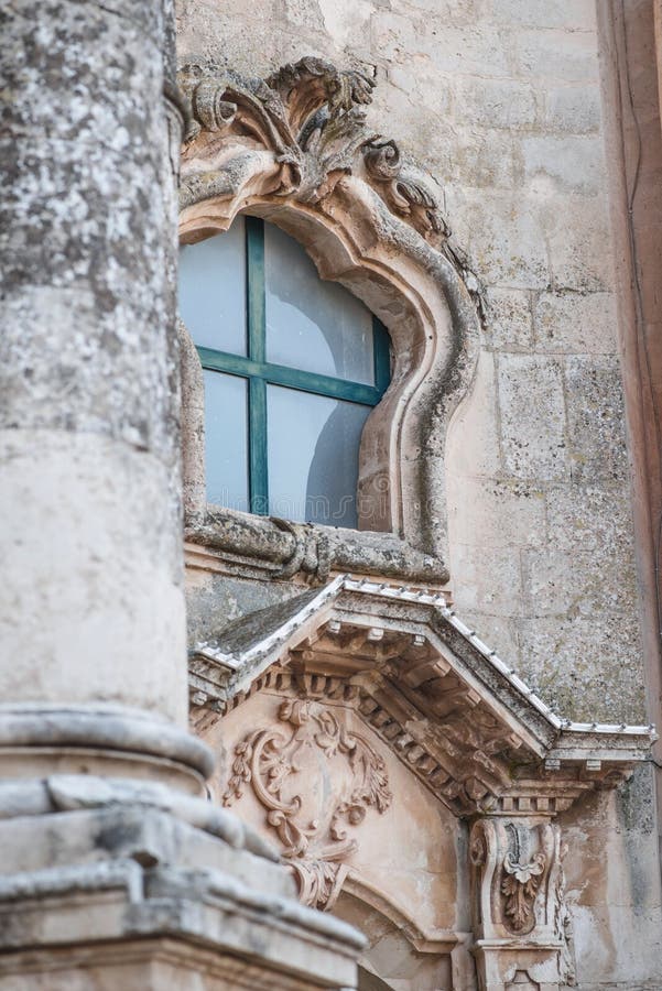 Window of a Baroque Church in Sicily Stock Photo - Image of buscemi ...