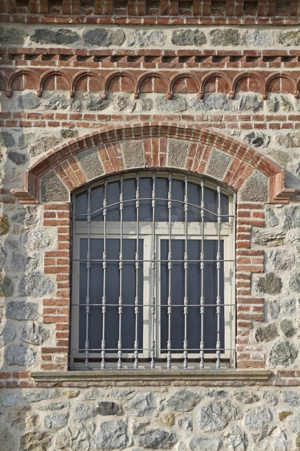 Window with bars stock image. Image of piedmont, stone - 53843095