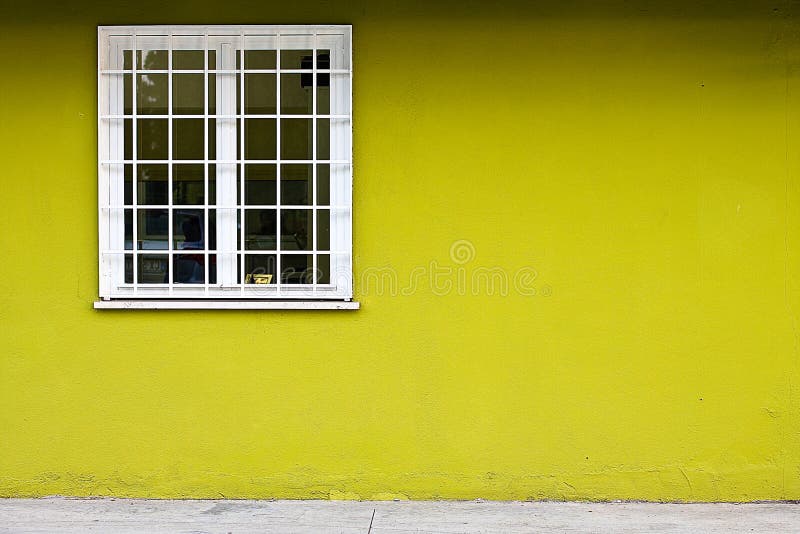 Lime Green Window Shutter Doors Stock Image - Image of trim, lines ...