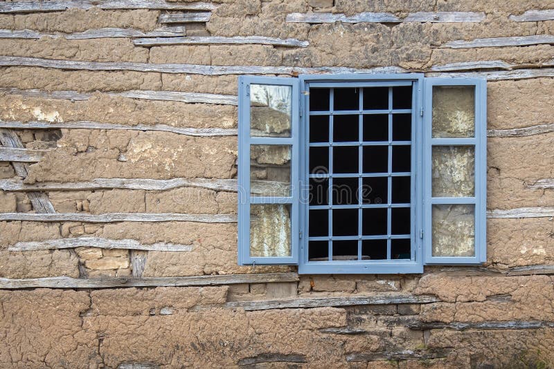 Window with Bars in the Stone Wall Stock Photo - Image of fort, dark ...