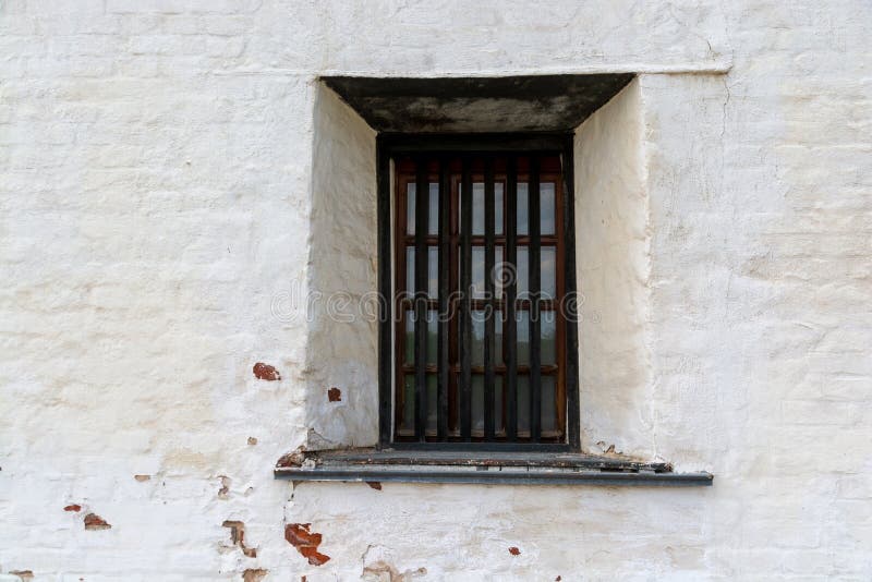 Window with Bars in an Old Medieval Castle. Stock Photo - Image of ...