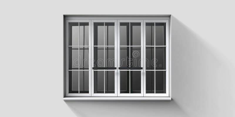 A Window with Bars on the Outside, Suitable for Security Concepts Stock ...