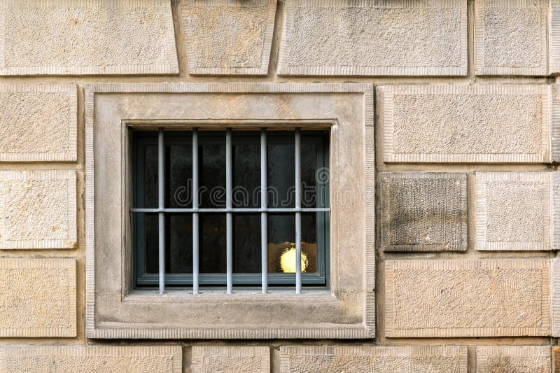 Window with bars stock photo. Image of outdoor, summer - 327716060