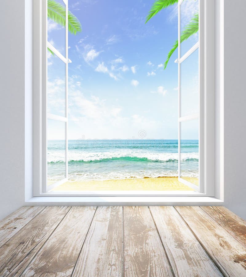 Window Beach View Stock Illustrations – 2,673 Window Beach View Stock ...