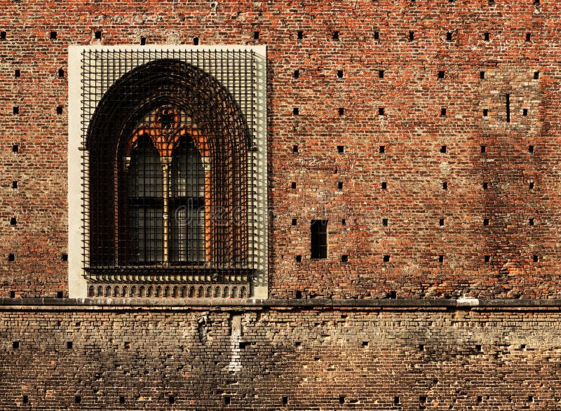 Castle window. stock image. Image of ages, ornate, cage - 30074359
