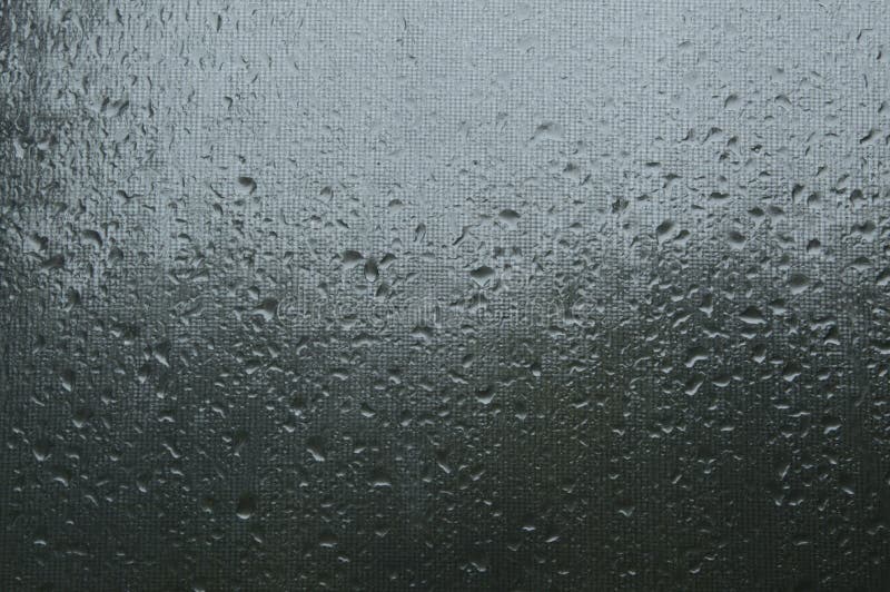 Window with Big Raindrops Durring the Heavy Rain Stock Photo - Image of ...