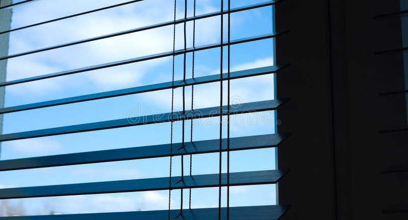 Window blinds background stock photo. Image of clouds - 68411412