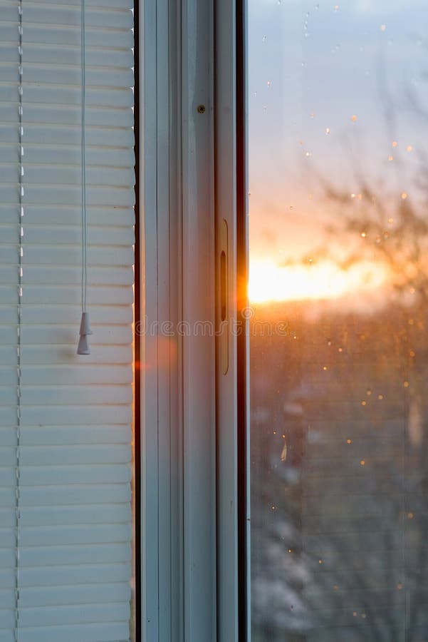Window blinds stock photo. Image of blue, indoors, curtain - 116348888