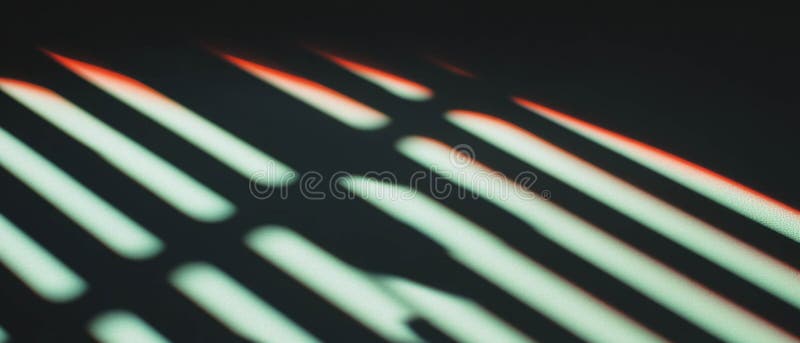Window Blinds Shadows Create Abstract Striped Patterns on a Dark ...
