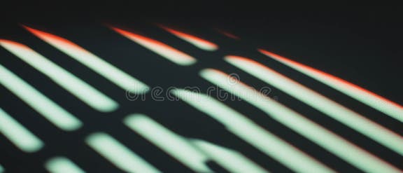 Window Blinds Shadows Create Abstract Striped Patterns on a Dark ...