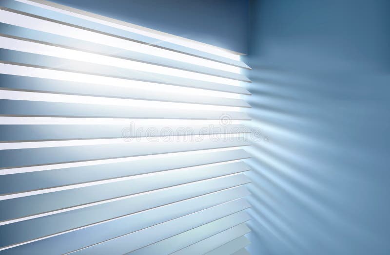Window with Blinds. Vector Illustration. Stock Vector - Illustration of ...