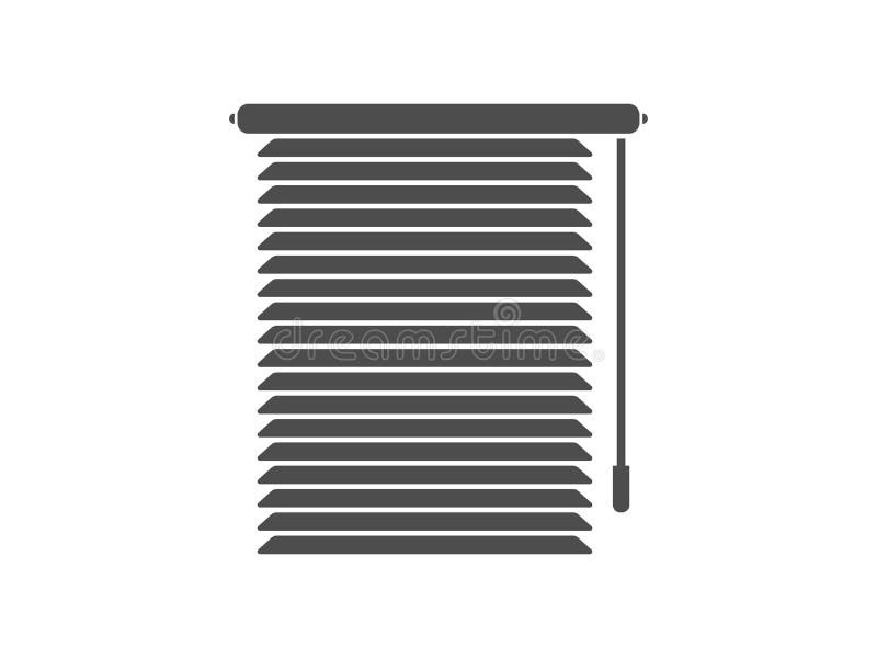 Window Blinds stock vector. Illustration of blinds, button - 127305446