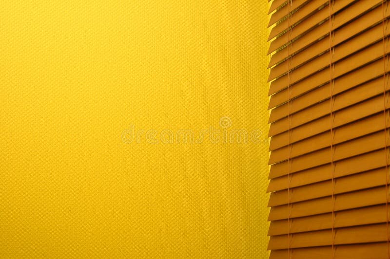 Window Blinds & Yellow Wall Stock Photo - Image of window, blinds: 93204